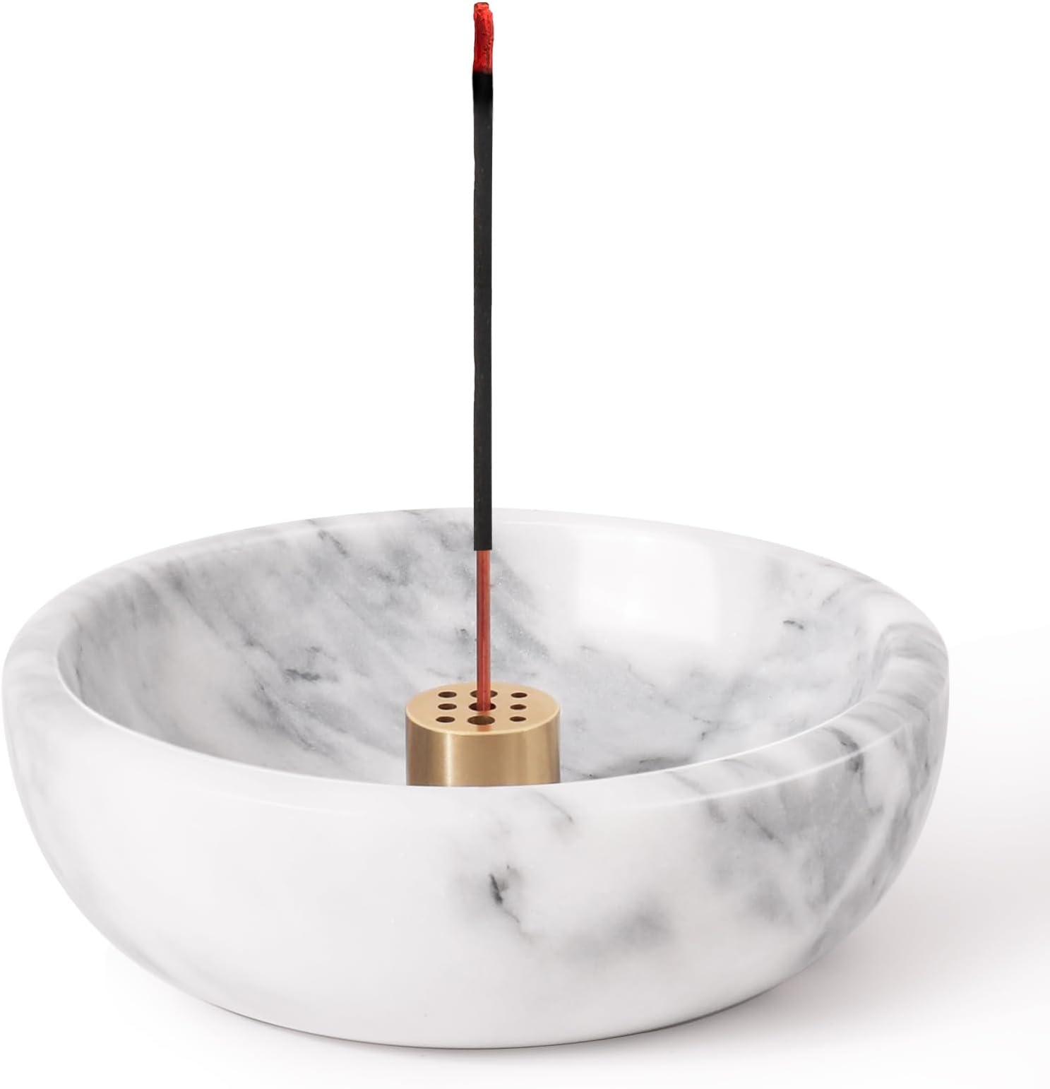 Amazon.com: Marble Incense Holder for Sticks Round, Modern Incense ...