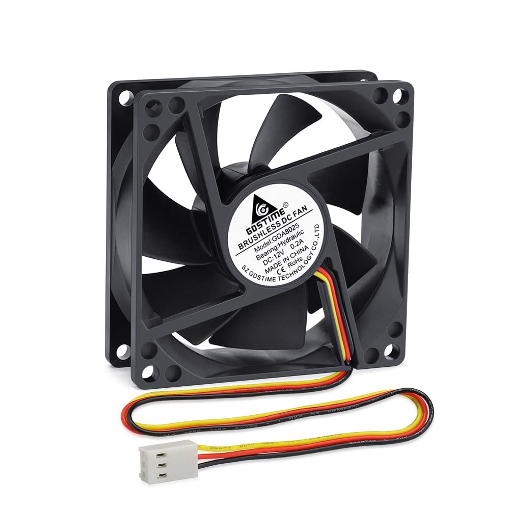 Gdstime 80mm 3pin 12v Pc Fan 80mm Cpu Computer Fan | Desertcart Australia