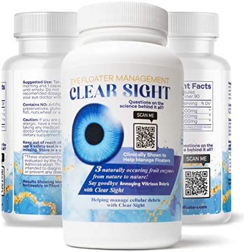 Amazon.com: CLEAR SIGHT Eye Floater Supplement, Bromelain, Ficin ...