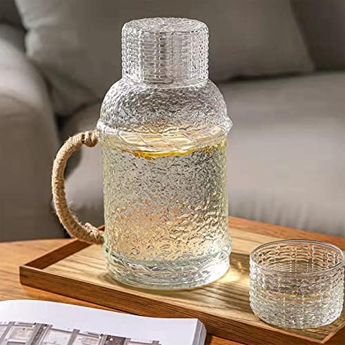 Amazon.com: ZWMBYN Vintage Bedside Water Carafe and Glass Set, 2.5L ...