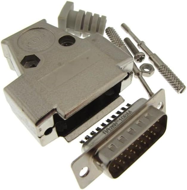 Amazon.com: DB26 Male D-Sub connector w/Two Piece Backshells Hoods ...
