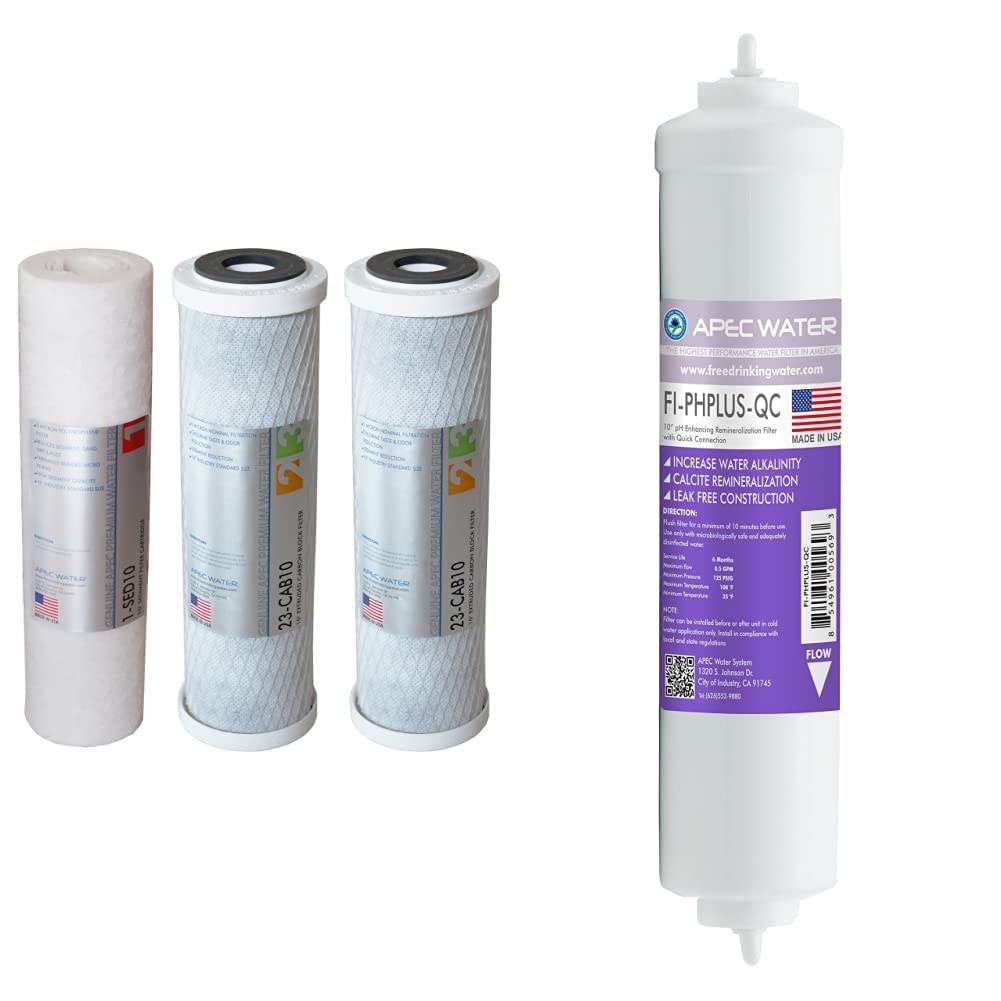 Amazon.com: APEC Water Systems Filter-Set US Made Double Capacity ...
