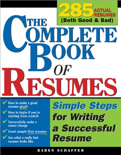 The Complete Book of Resumes: Simple Steps for Writing a Powerful ...