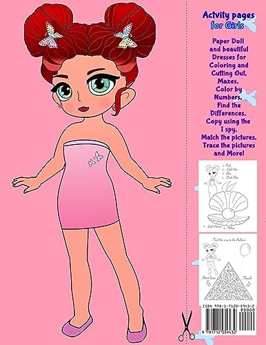 Snapklik.com : Elena The Paper Doll: Activity Book For Girls Ages 4-8