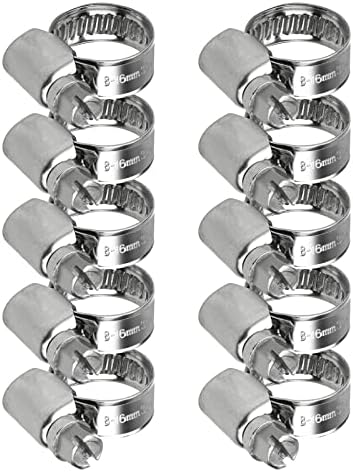 Hose Clips Adjustable 6-51mm Range 25pcs Stainless Steel Jubilee Pipe ...