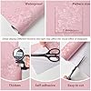 Latvo Pink Wallpaper Silk Embossed Floral Pink Contact Paper Peel and ...