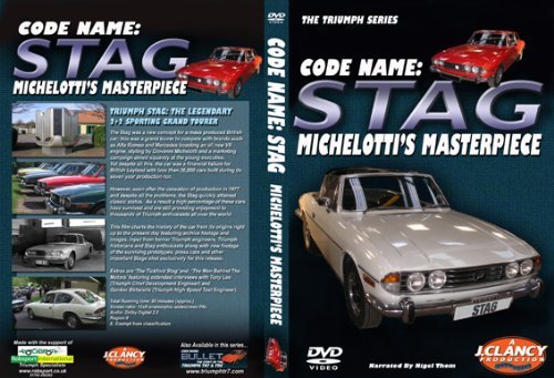 Triumph Stag Single Disc DVD - Codename:Stag - The Michelotti ...
