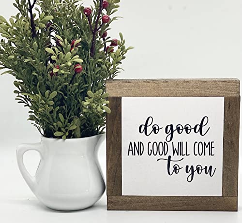 Amazon.com: Do Good Wood Sign, Encouraging Gift, Motivational Wood Sign ...