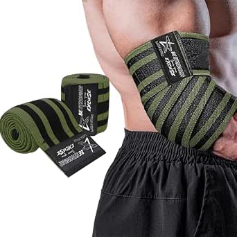 Amazon.com: Elbow Wraps for Weightlifting, Bench Press, Cross Training ...