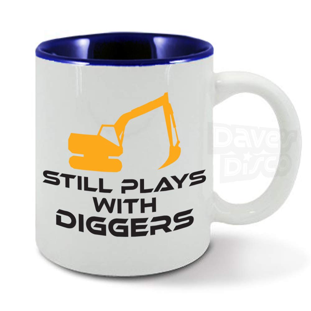 Still Plays with Diggers, Digger Driver, Excavator, Digging, Builder ...