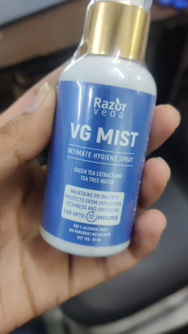 Razor Veda VG MIST Natural Intimate Hygiene Spray for Women, Maintains ...