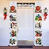 Amazon.com: 2pcs Ninja Porch Sign Door Hanging Banner, Ninja Birthday ...