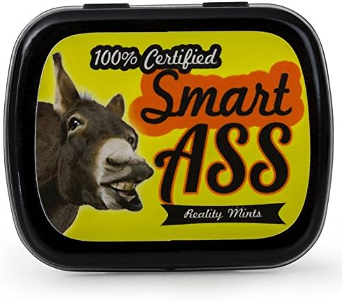 Amazon.com : 100% Smart Ass Mints – Gift for Sarcastic People – Funny ...