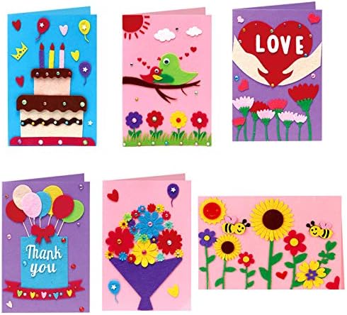 Yuccer Card Making Kits for Children, Mothers Day Card Arts and Crafts ...