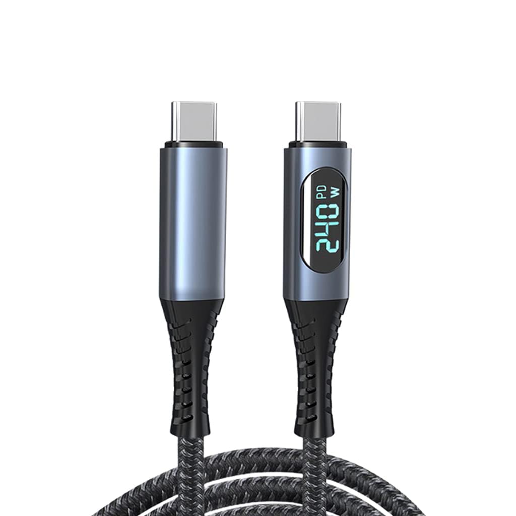 240W Type C Cable with LCD Display, 40Gbps Data Transfer, for ...