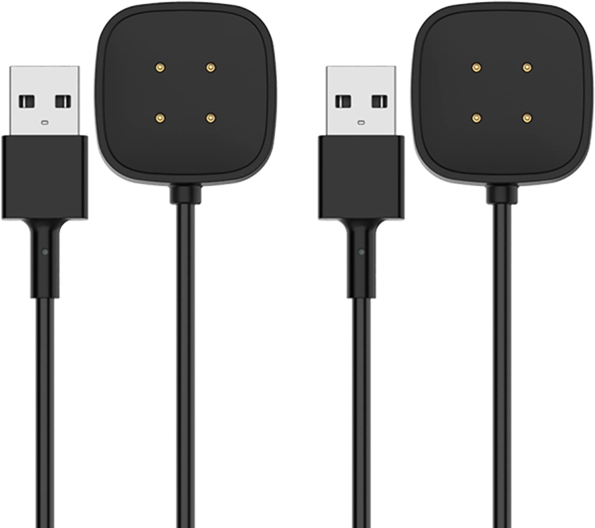 T Tersely (2 Pack) 1M Long Charging Cable Clip Charger for Fitbit Versa ...