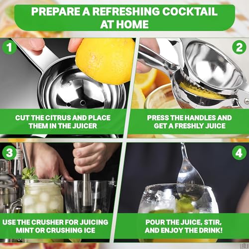 Snapklik.com : Stainless Steel Professional Cocktails Set - Muddler Old ...