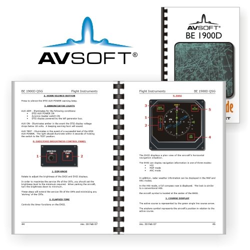 Beechcraft BE 1900D QSG (Quick Study Guide, Beechcraft) : Avsoft: Amazon.es: Libros