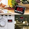 Amazon.com: DreamSky Digital Kitchen Timer with Large Red Digit Display ...
