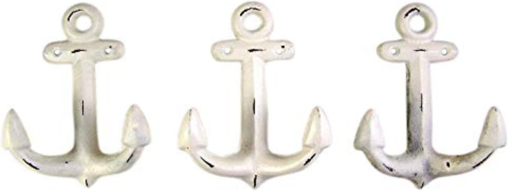 Amazon.com: Hampton Nautical Rustic Silver Decorative Cast Iron Anchor ...