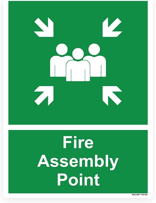 Fire Assembly Muster Point Sign - (Choose Size, Material & Fixing ...
