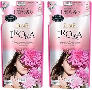 Amazon | フレアフレグランス 柔軟剤 IROKA(イロカ) シアーブロッサムの香り 詰め替え 480ml 2個 (480ml×2個) | ノーブランド品 | 液体柔軟剤