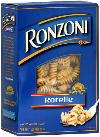 Amazon.com : Ronzoni Pasta, Rotelle, 16 Ounce (Pack of 12) : Noodles ...