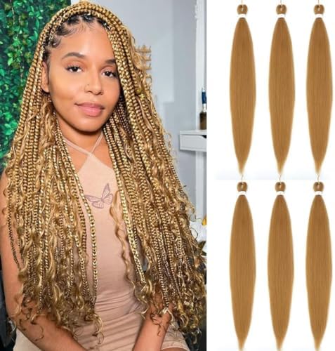 Amazon.com : Pre Stretched Braiding Hair 36inch 6 Packs Synthetic ...