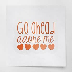 Amazon.com: Decal Stickers of Go Adore me (Pastel Orange) (Set of 2 ...
