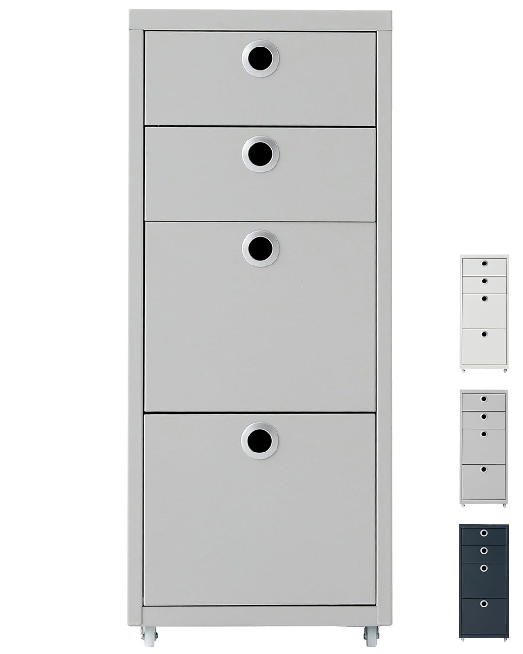 Amazon.com: MARKETB Rolled Storage Cabinet, 4-Tier Small Size Steel ...