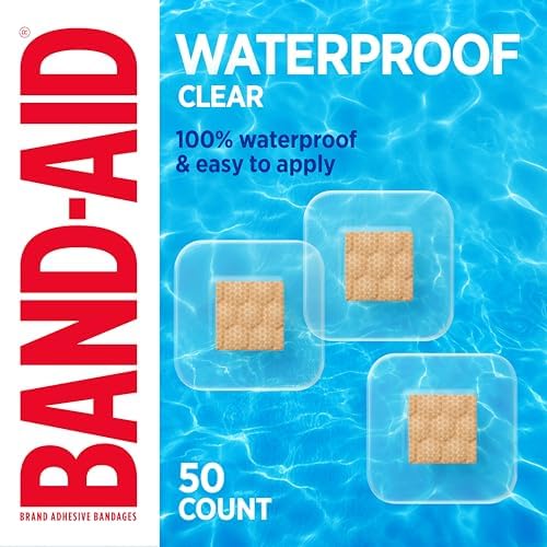 Amazon.com: BAND-AID Brand Clear Waterproof Spot Square Adhesive ...