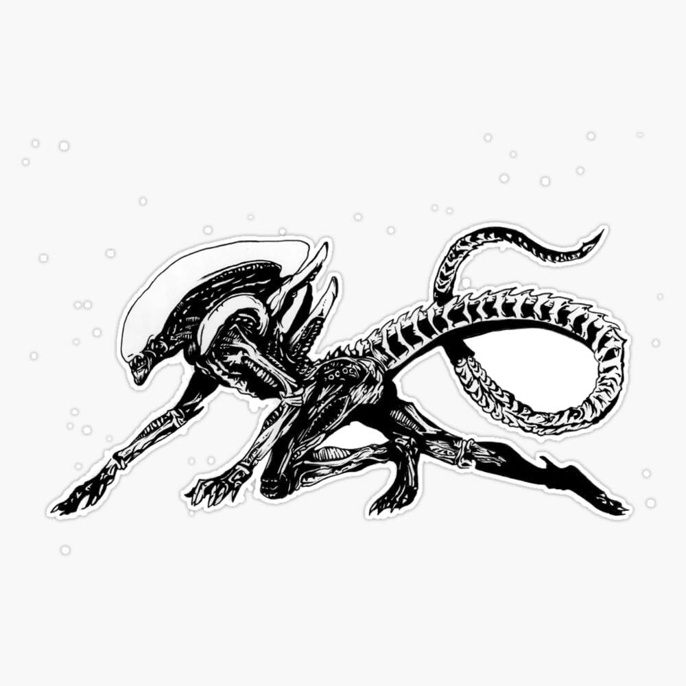 Amazon.com - Xenomorph Alien Movie Sticker Bumper Sticker Vinyl Decal 5"