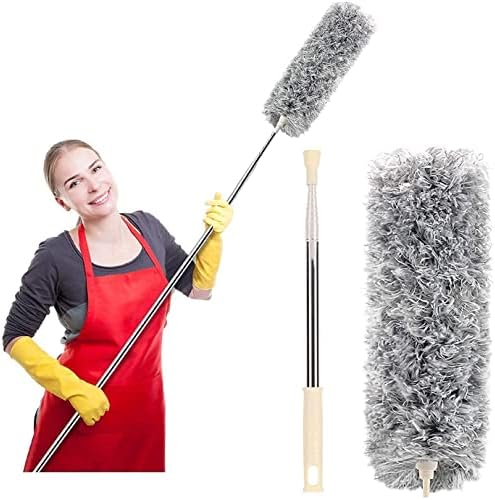 Kanhahaat Microfiber Flexible Duster for Fan Cleaning Mop with Long Rod ...