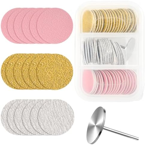 Amazon.com : TIESOME 60 PCS 20mm Sanding Paper Discs with Metal Nail ...