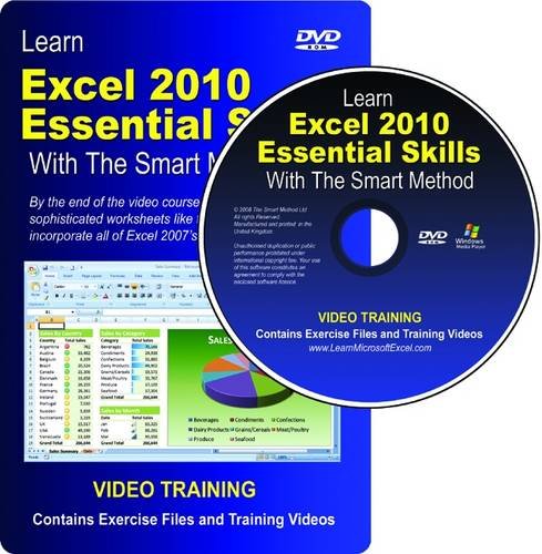Learn Excel 2010 Essential Skills with The Smart Method DVD ROM Video Course : Smart, Mike ...