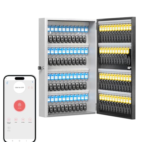 Snapklik.com : WeHere 96 Key Lock Box Wall Mount
