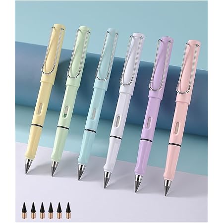 Amazon.com : 6 Sets Forever Pencils, Infinity Magic Pencils with Eraser ...
