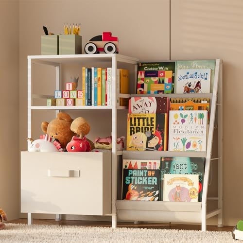 Amazon.com: Aokitsink Kids Bookcases Montessori Bookshelf Nursery Book ...