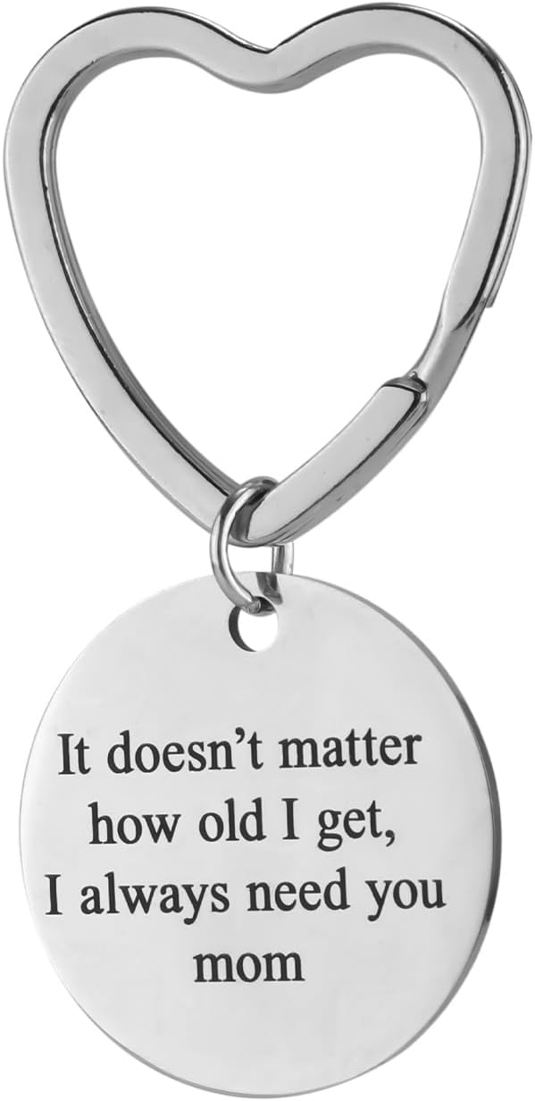 PEUTIER Mothers Day Keychain, 1.18x1.18in Mom Key Rings Mothers Day ...