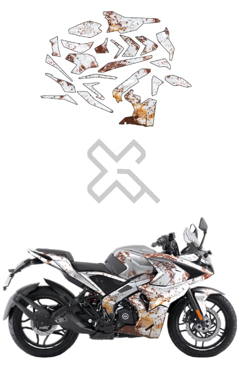Grayfixx Rust Edition Full Body Sticker for Pulsar RS 200 : Amazon.in ...