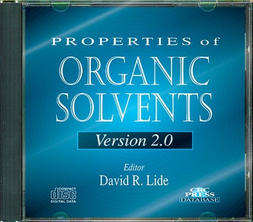 Properties of Organic Solvents: Amazon.co.uk: Lide, David R ...