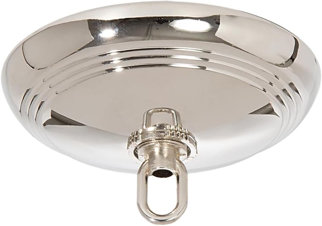 Amazon.com: B&P Lamp® Nickel Screw Collar Ribbed Canopy Kits : Patio ...