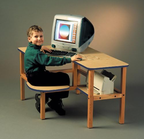 Amazon.com: Wild Zoo grd mpl/blu-wz Grade School Computer Kids Desk ...