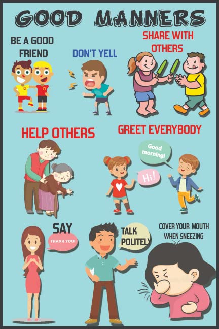 Relesh Infomedia Early Learning Poster On Good Manners|Kids Education ...