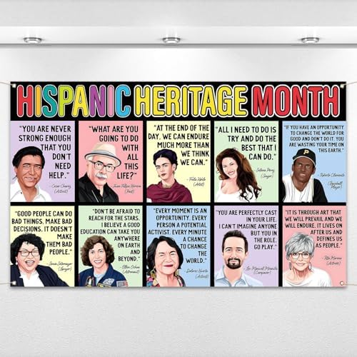 Amazon.com: Nepnuser Hispanic Heritage Month Photo Booth Backdrop ...