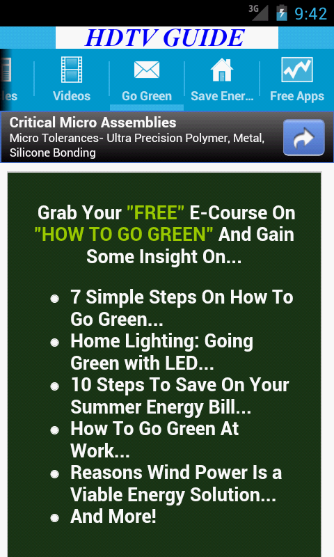 HDTV Guide - App on Amazon Appstore