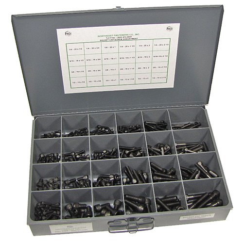 Amazon.com: NEF Socket Head Cap Screw Assortment, Coarse Thread, 1/4, 5 ...