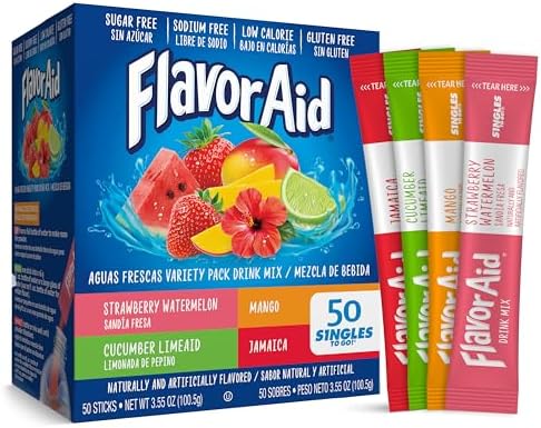 Amazon.com : Flavor Aid Aguas Frescas Singles To Go Variety Pack ...