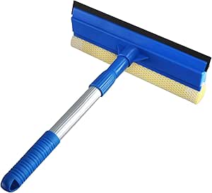 Amazon.com: Professional Window Squeegee,2 in 1 Squeegee Window Cleaner with Long Stainless ...