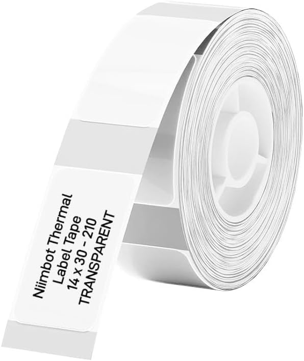 Amazon.com : NIIMBOT D11 Label Maker Tape 6Rolls Label Paper White 0.59 ...